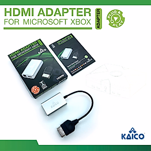 Kaico Original Xbox to HDMI Converter - Dolby Digital 5.1 via Optical Port - HD Link Cable for OG Xbox - Xbox to HDMI - Compatible with Original Xbox - Toslink Port to Support Amplifiers - Xbox2HDMI