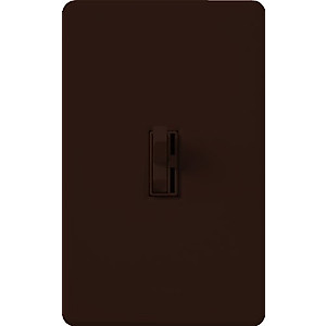 Lutron Toggler 1000-Watt Dimmer Switch for Halogen and Incandescent Bulbs, Single-Pole, AY-10P-BR, Brown