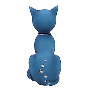Nemesis Now Celestial Kitty 26cm, Resin, Blue, Celestial Cat Figurine, Kitty Figurine, Spiritual Gift, Cast in The Finest Resin, Expertly Hand-Painted
