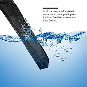 TOPINCN Outdoor Umbrella Cover Waterproof Dustproof Oxford Cloth Parasol Cover for Table Chair Garden Patio Furniture Protection(50 * 70 * 40CM)