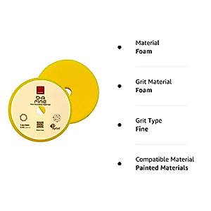 RUPES 180 mm (7 inch) High Performance Fine Finishing Foam Pad D-A Fine (2)