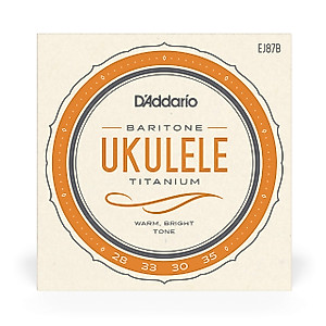 D'Addario EJ87B Titanium Ukulele Strings, Baritone