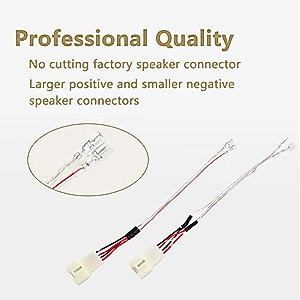RED WOLF Update Car Dash Tweeter Speaker Wiring Harness Connector for Select Toyota Tundra 2007-2019, Sequoia 2001-2019, Sienna 2004-2010 with JBL Only 2PCS