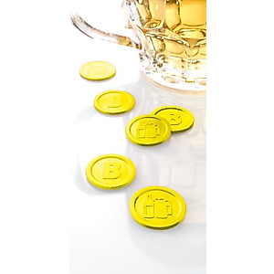 Sigel WM004 Tokens Beer, Yellow, Ø 0.98 inch, 100 pcs.