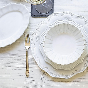 Vietri Incanto Stripe Soup/Cereal Bowl, 7" D Earthenware Kitchen & Dining Deep Noodle/Oatmeal Dish