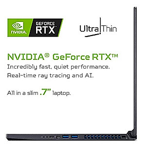 Acer Predator Triton 500 Thin & Light Gaming Laptop, Intel Core i7-8750H, GeForce RTX 2060 with 6GB, 15.6" Full HD 144Hz 3ms IPS Display, 16GB DDR4, 512GB PCIe NVMe SSD, RGB Keyboard, PT515-51-71VV