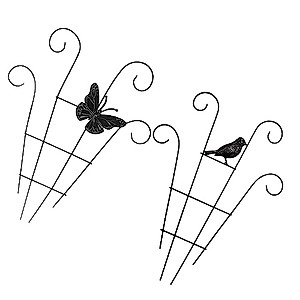 Yardwe 10 Pcs Vegetable Plants Flower Plant Flower Support Vegetable Plant Cage Plant Trellis for Climbing Potted Plant Support Trellis for Potted Plants Outdoor Potted Plant Trellis Rose