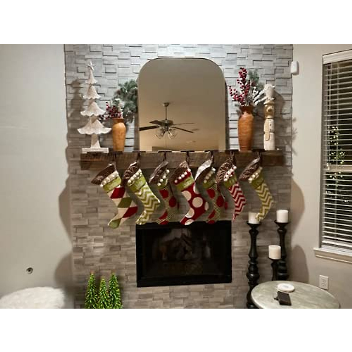 Reclaimed Barnwood Beam Fireplace Mantel (Wood, 4"x6"x72")