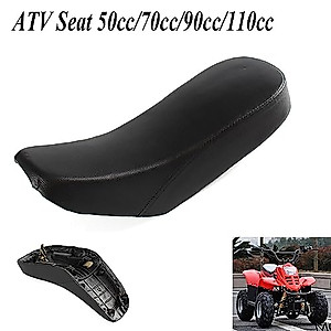 Universal ATV Seat Pad Motorcycle Seat Part Bike Seat Pad compatiable with 50cc 70cc 90cc 110cc TaoTao Chinese ATV Quad Bike kids Youth ATV quad four wheelers 4-Wheel Black