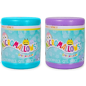 Squishmallows Official KellyToy Micromallows 2.5” Mystery Squad Series 2 in Sealed Capsule Plush Stuffed Toy (2 Pack (Capsule Colors Will Vary))