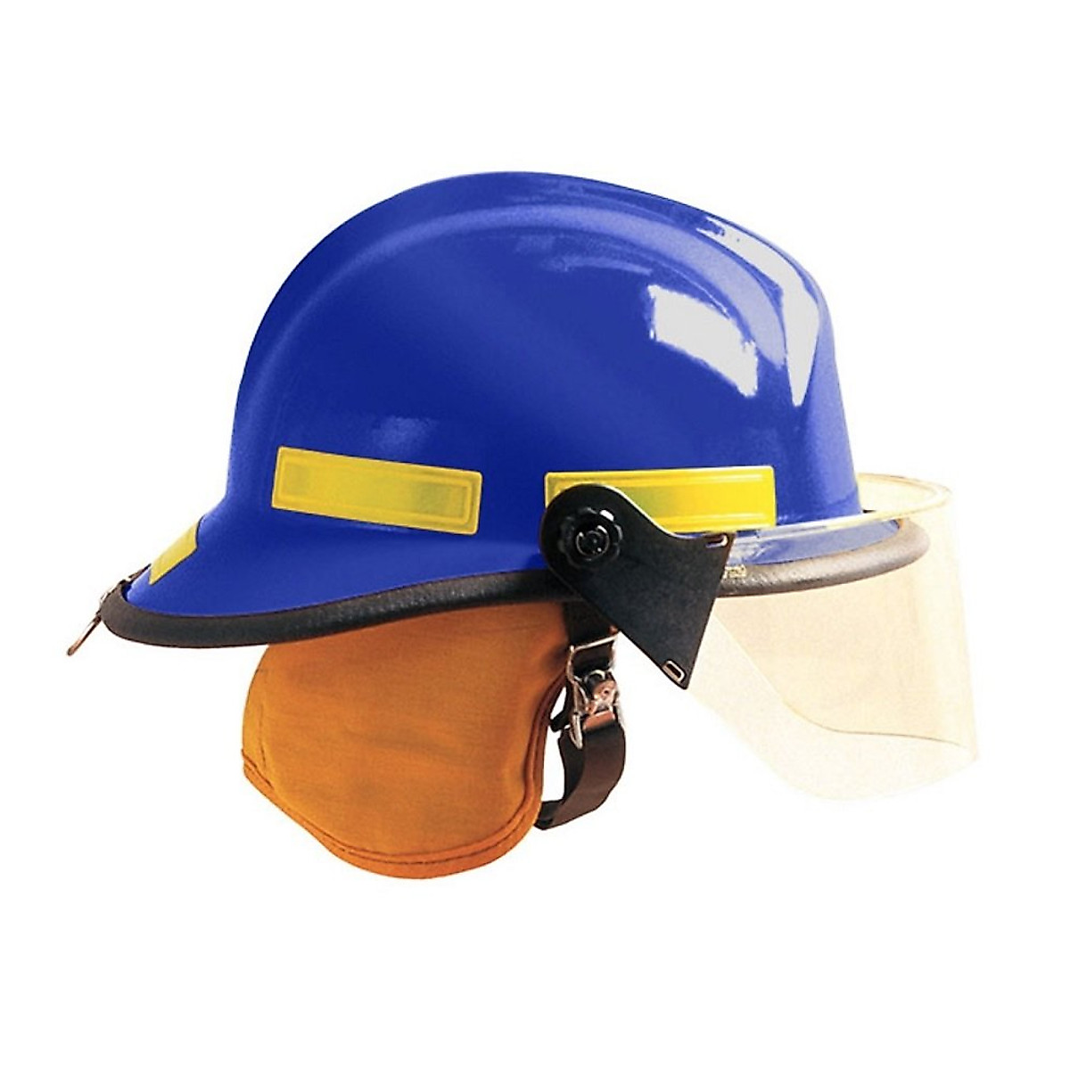 MSA 660CFSC Cairns Metro Composite Fire Helmet, Blue, Standard