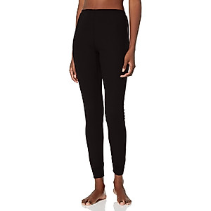 Fruit of the Loom Women's Micro Waffle Thermal Bottom, Large, Black