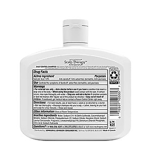 Neutrogena Scalp Therapy Anti-Dandruff Shampoo Daily Control, 1.8% salicylic acid, with fragrance of warm vanilla & toasted coconut notes, 12 fl oz