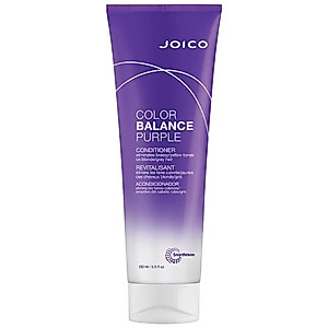 Color Balance Purple Conditioner | For Cool Blonde, Gray Hair | Eliminate Brassy Yellow Tones | Boost Color Vibrancy & Shine | UV Protection | With Rosehip Oil & Green Tea Extract | 8.5 Fl Oz