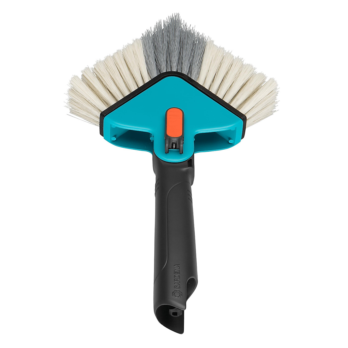 GARDENA CombiSystem Angle Broom: Comfortable Eckbesen for Removing e.g. Cobwebs in Corners, Variable Working Angle (3634-20)