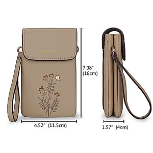 YALUXE Crossbody Bags for Women Cellphone Purse Wristlet Handbag