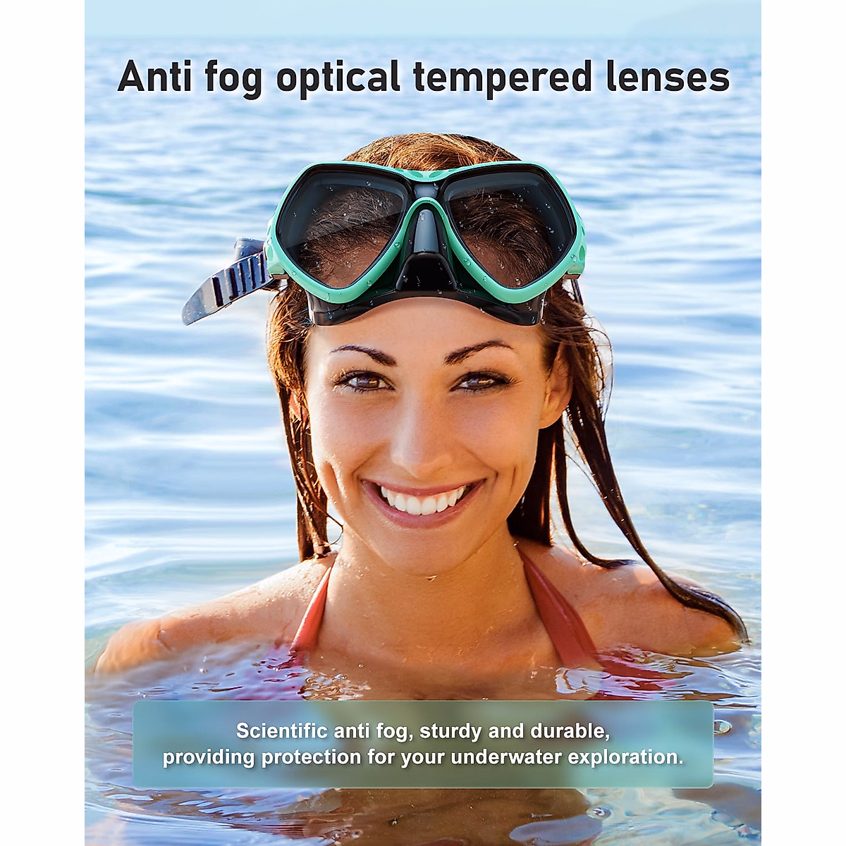 Fawater Swim Goggles with Nose Cover, Professional Anti-Fog and Anti-Leak Clear Snorkeling Mask for Adults and Teens, 9 Colors