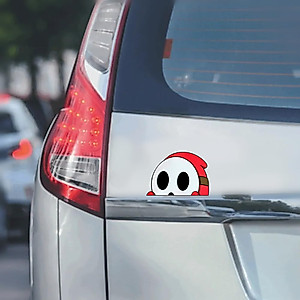 Gtkauzy-Cartoon Shy Guy Peeker Car Sticker Decal JDM Window Car Bumper Graffiti Decoration