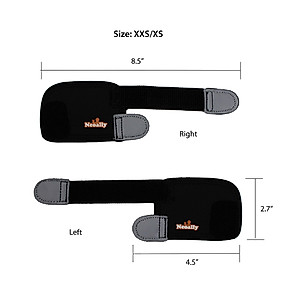 NeoAlly Dog Braces Front Leg Carpal Support Canine Wrist Braces with Safety Reflective Straps for Limping, Joint Pain, Lameness, and Loss of Stability from Arthritis (S/M Pair)