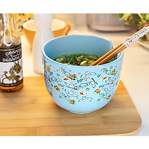 Harry Potter Hogwarts Icons Dinnerware Set | 20-Ounce Ramen Bowl With Chopsticks