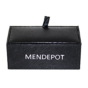 MENDEPOT Fishing Hook Tie Clip Rhodium Plated Nolvety Fishhook Tie Clip With Box