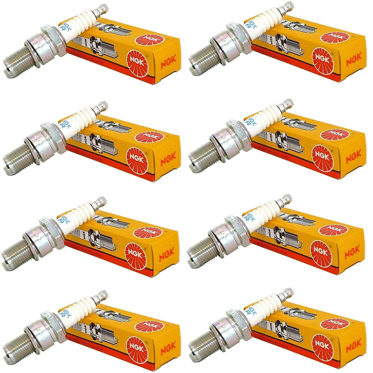 Set (8pcs) NGK V-Power Spark Plugs Stock 2771 Nickel Core Tip Standard 0.040in UR5