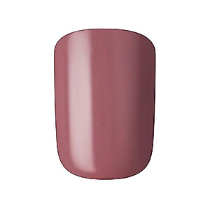 KISS imPRESS No Glue Mani Press On Nails, Color, 'Try Gray', Gray, Short Size, Squoval Shape, Includes 30 Nails, Prep Pad, Instructions Sheet, 1 Manicure Stick, 1 Mini File