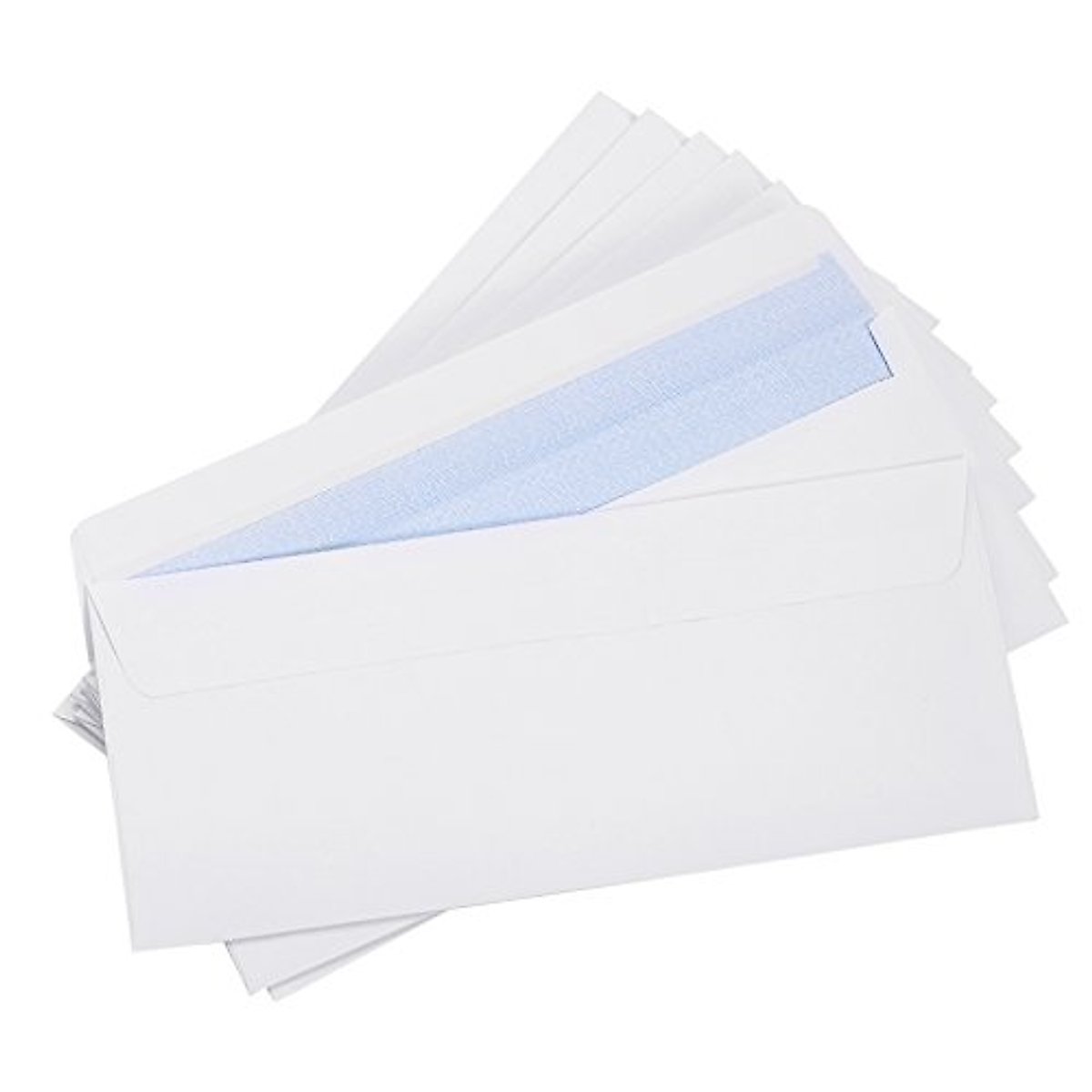 Office Deed 500#10 Envelopes SELF SEAL Business Envelope Windowless Design, Security Tint Pattern for Secure Mailing, Invoices, Statements & Legal Document Mailing Envelopes, 4-1/8 x 9-1/2"- White