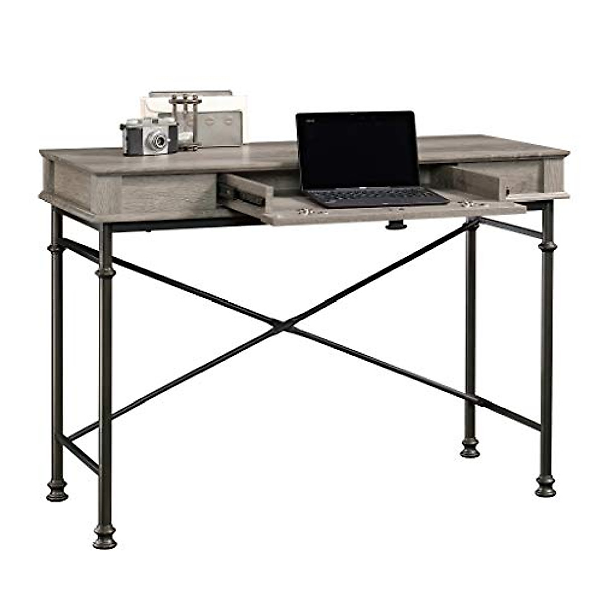 Sauder Canal Street Console Desk, Northern Oak finish