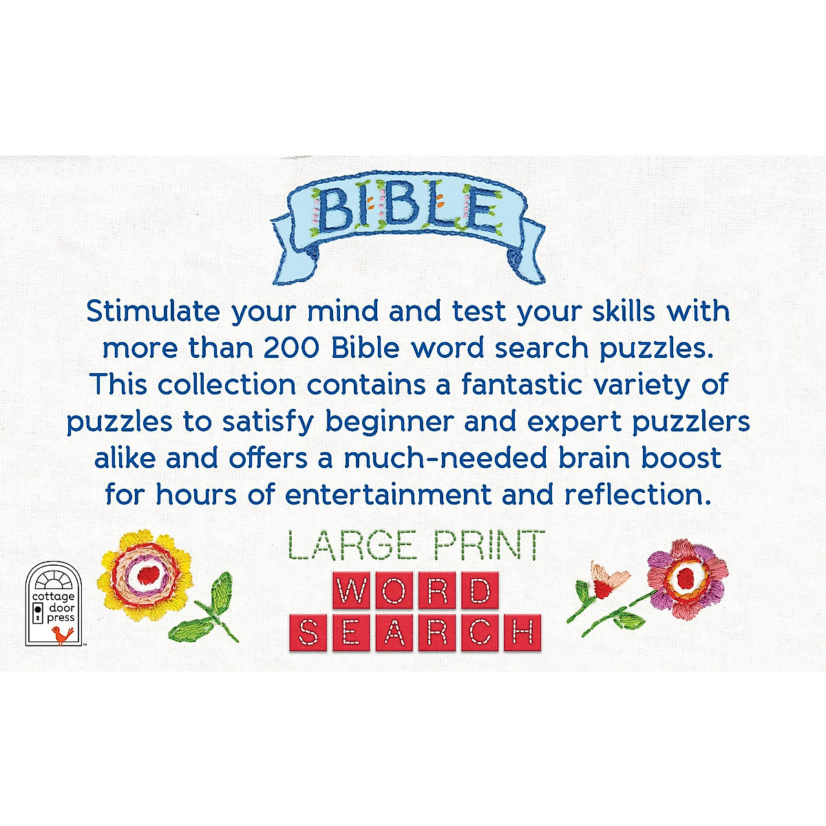 Large Print Bible Word Search Puzzle Book: Over 200 Puzzles to Complete with Solutions - Include Spiral Bound / Lay Flat Design and Large to ... for Inspirational Word Finds (Brain Busters)