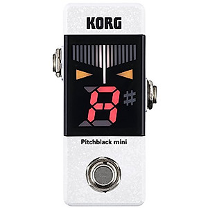 Korg - Pitchblack PB-MINI Floor Pedal Tuner - White