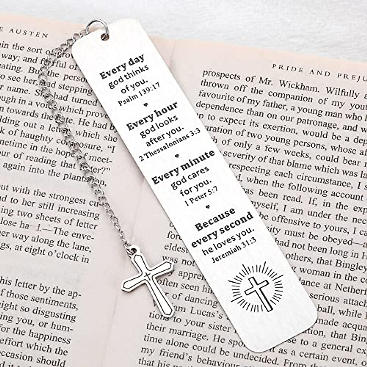 Christian Gifts for Women Men Faith Religious Bible Verse Bookmark Baptism Gifts for Kid Teen Girl Boy Catholic Inspirational Bookmark Graduation Gifts for Her Him Son Daughter Church Gifts in Bulk
