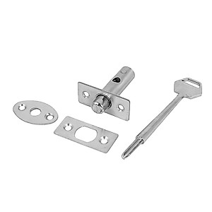uxcell Fire Door Stainless Steel Hidden Manager Tubewell Key Mortise Lock 44x48x22mm
