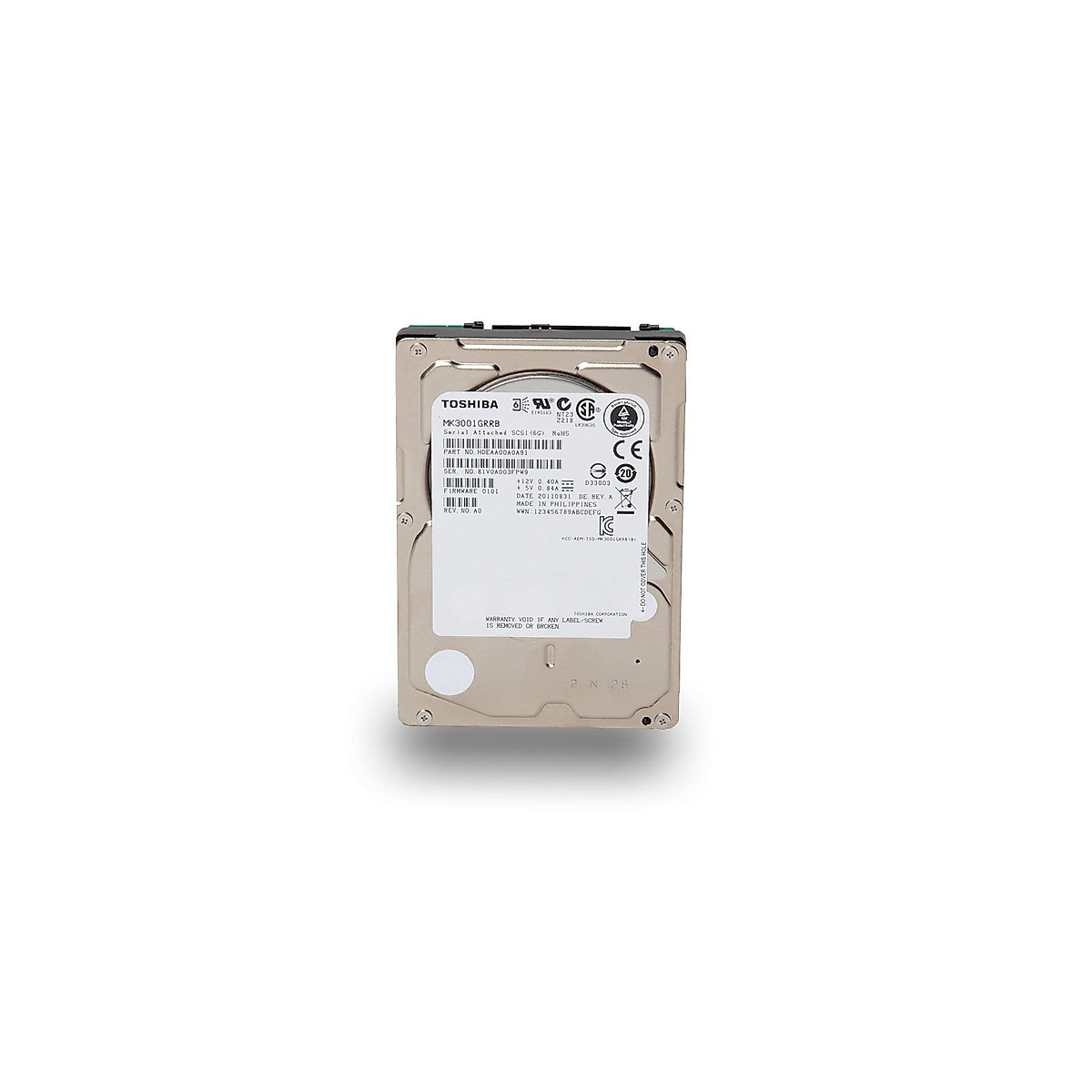 Toshiba MK1401GRRB - Toshiba 146GB 2.5" SAS 15K 6Gb/s Hard Drive (Renewed)