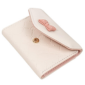 SUMGOGO Womens Small Wallet Girls Cute Cartoon Pig Trifold Little Slim Short Card Wallets (Green)