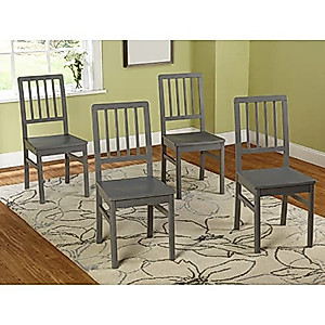 Target Marketing Systems TMS Camden Dining Chair, White Wash, Set of 4