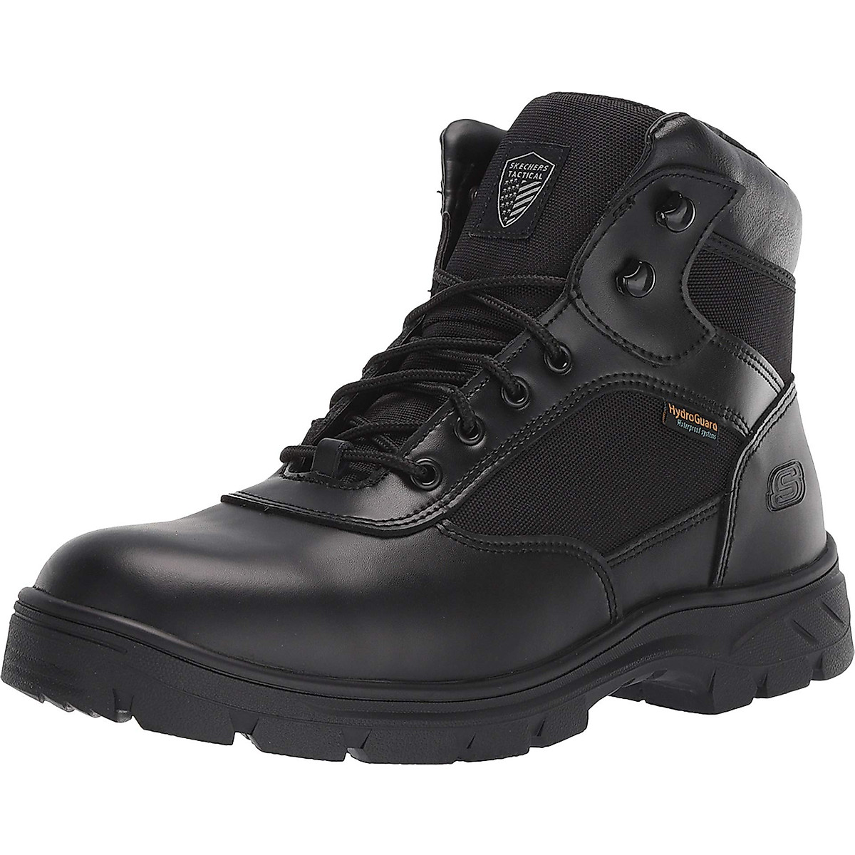 Skechers mens Wascana - Benen Wp Military and Tactical Boot, Black, 10 Wide US
