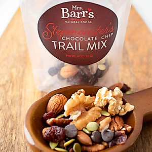 Mrs. Barr’s Natural Foods Trail Mix | Chocolate Chip | Superfood | Real Food Ingredients | Plant-Based Protein Snack | Camping, Hiking & Backpacking Food | Small Batch | Gourmet | 11 Ounces (3 Pack)