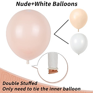 Purple Pink Balloon Garland Arch Kit Nude White Double Stuffed Balloons Cream Blush White Sand Latex Balloons Peach Pastel Light Purple Dusty Pink Balloon Birthday Party Decoration Boho Wedding