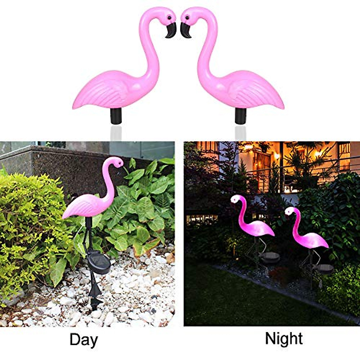 Solar Flamingo Lamp Power Light Flamingo Shape Rainproof Lawn Decoration Lamp for Outdoor Garden Solar Lamp