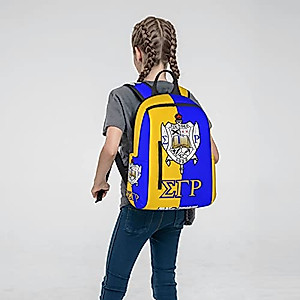 Sigma Gamma Rho Laptop Backpack, Lightweight Multifunctional College Laptop School Bag Sister Backpack Gift