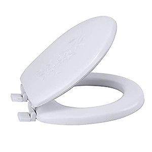 Soft Padded Toilet Seat - Embroidered (styles may vary)