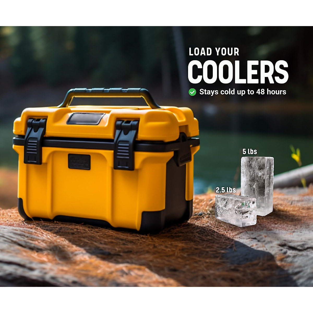 Alaskey® Extra Large Ice Block Mold (Single) - Shape 2.5 lbs Ice Bricks - Professional Silicone Mold for Crafting Giant Ice Cubes, Ideal for Revitalizing Ice Baths, Coolers, and Bartender Accessories