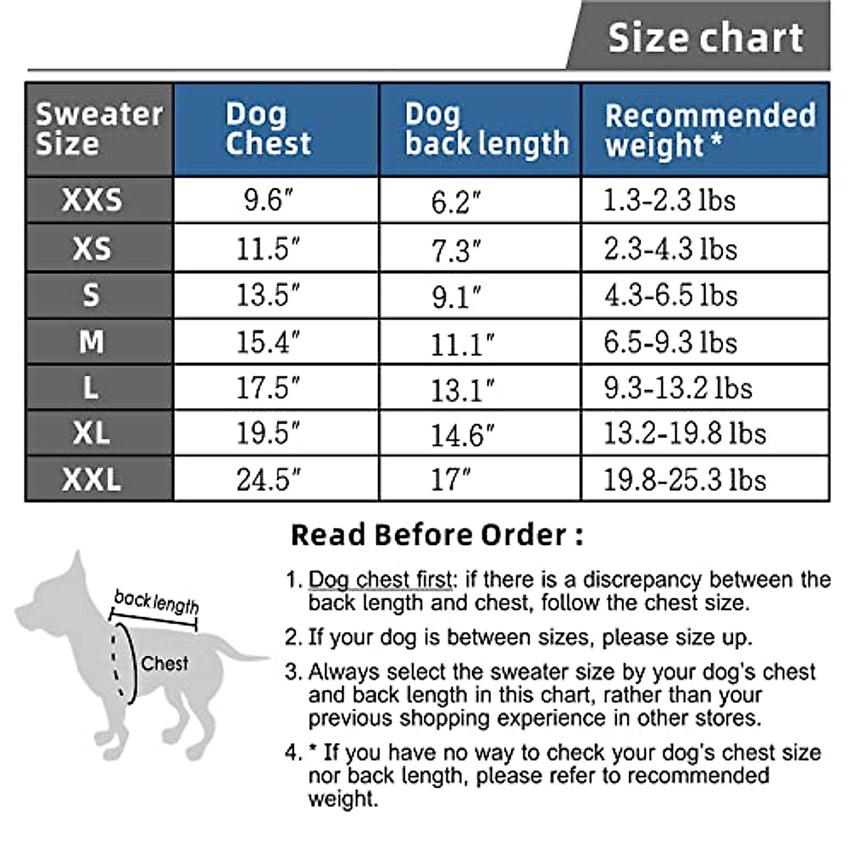 Dog Sweater, Pack of 2 or 3, Dog Clothes, Dog Coat, Dog Jacket for Small or Medium Dogs Boy or Girl, Ultra Soft and Warm Cat Pet Sweaters (Large, Grey,Blue,Dark Blue)