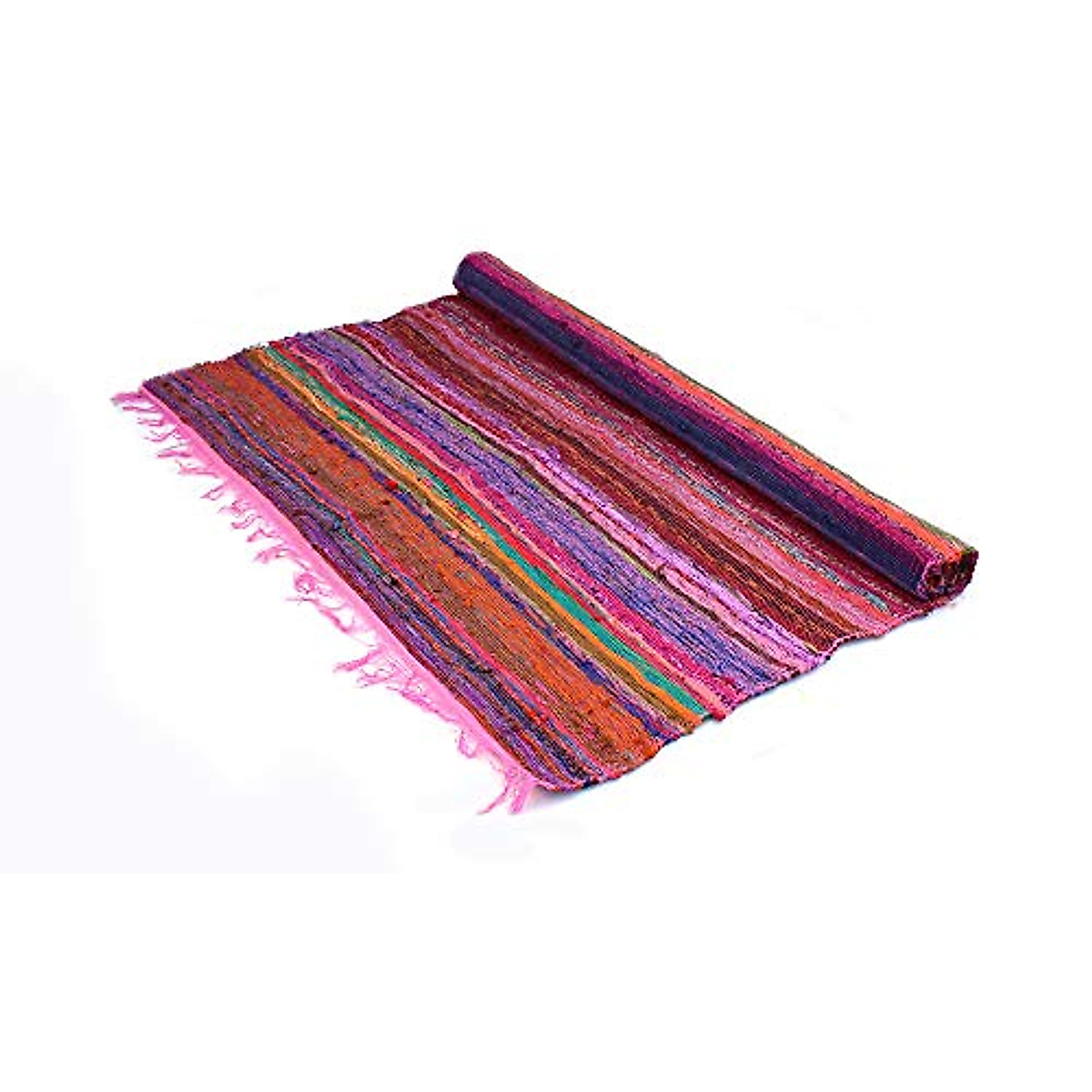 Handmade Braided Chindi Rug, Rag Rug, Area Rug, Carpet Rug, Runner Rug 3x5 Foot, 4x6 Foot, 5x7 Foot, Carpet Area Rug (3x5 Ft (36x60 Inch))