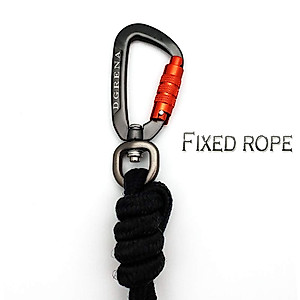 DGRENA Carabiner, Keychain, Spring Buckle，Made of high Hardness Aluminum which is Suitable for hammocks, Home Tools, Camping, Hiking, utilities, and etc. (Gray)