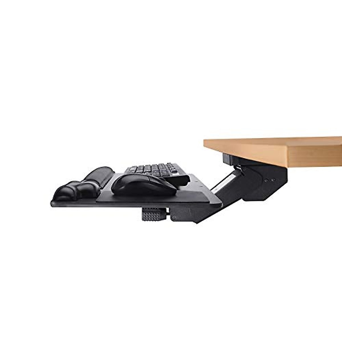 Adjustable Keyboard Tray Ergonomic Design Standard Under Desk Platform Large Space Track CARTMAY