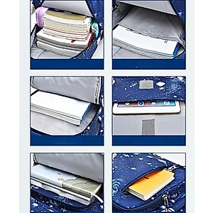 HUIHSVHA Laptop Backpack, Large Capacity College School Bag, Casual Travel Daypack Bookbag for Boys Girls Students