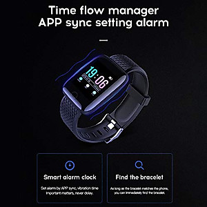 116 Plus Smart Watch 1.3 Inch Tft Color Screen Waterproof Sports Smart Watch, Black