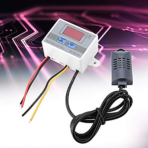 Digital Humidity Controller，XH-W3005 Hygrometer Switch Controller Digital Humidity Sensor 0~99% RH 12V/24V/220V(12V)
